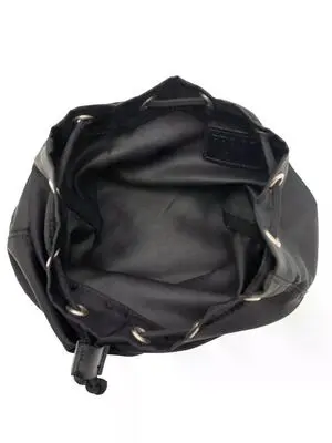 Prada 2000-2013 Tessuto Drawstring Pouch - Black