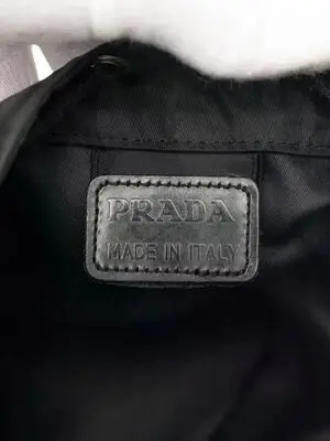 Prada 2000-2013 Tessuto Drawstring Pouch - Black