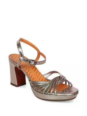 Chie Mihara Strappy Platform Sandals - Grey