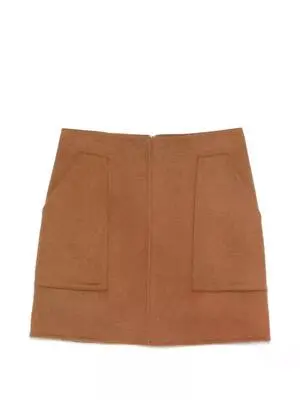 MAISON123 Camellia Patch Pockets Mini Skirt