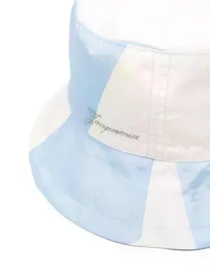 Jacquemus Le Bob Baluchon Striped Bucket Hat - Blue