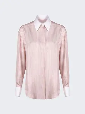 THE IRISH TWIN Michi Striped Silk Shirt