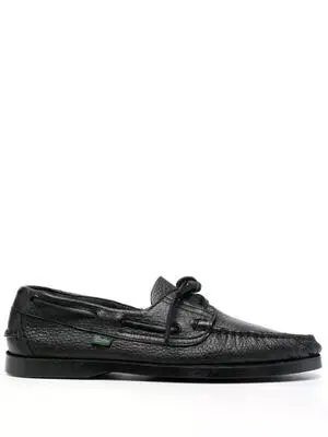 Paraboot Snakeskin-effect Leather Loafers - Black