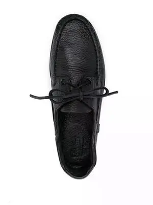 Paraboot Snakeskin-effect Leather Loafers - Black