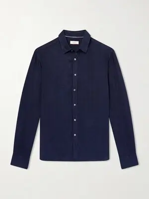 Canali Linen Shirt - Blue