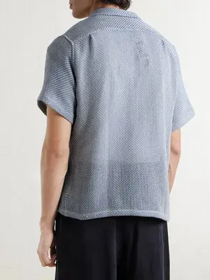 Portuguese Flannel Agora Camp-collar Cotton-blend Shirt