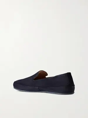Mulo Evening Suede Loafers - Blue
