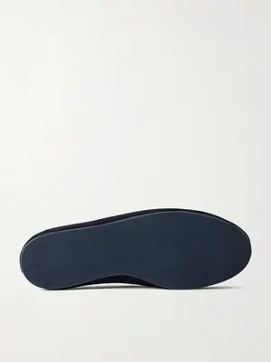Mulo Evening Suede Loafers - Blue