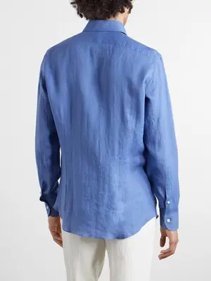 Thom Sweeney Linen Shirt - Blue