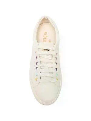 HIDE&JACK Crocodile-embossed Leather Sneakers