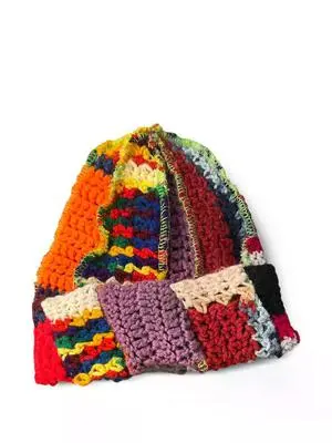 BETTER WITH AGE Nani's Bespoke Chapeau Patchwork Beanie Hat
