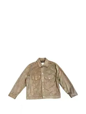 SONG FOR THE MUTE Button-down Suede Jacket