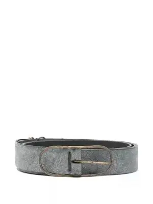 ZIGGY CHEN Buckle-fastening Leather Belt - Black