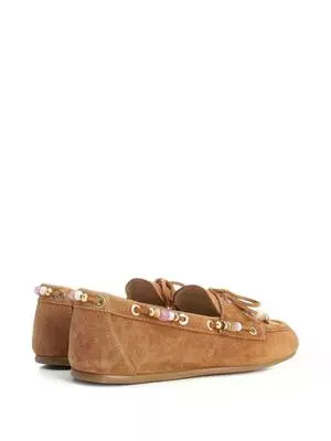 STUART WEITZMAN Majorca Tinsley Loafers - Brown
