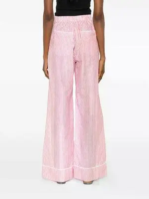 RIVIERA Striped Wide-leg Pants - Red