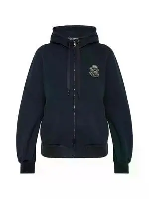 Dolce & Gabbana Logo-patch Zip-up Hoodie