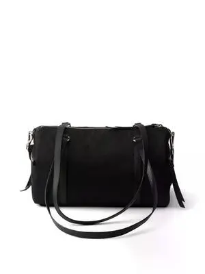 Prada Re-nylon And Saffiano Leather Duffel Bag - Black