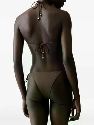 Jacquemus Triangle Tie-fastening Bikini Bottoms - Brown