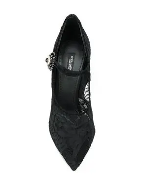 Dolce & Gabbana Mary Jane Lace Pumps