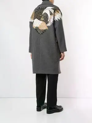 PORTS V Appliqué Oversized Coat