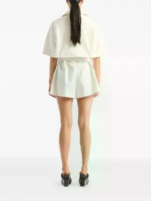 Balmain Belted Denim Playsuit