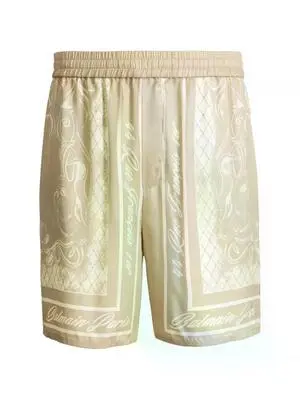 Balmain Printed Foulard Pyjama Shorts - Neutrals