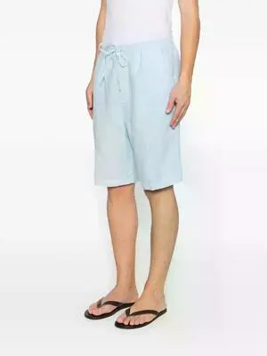 120% Lino Drawstring-waist Linen Shorts