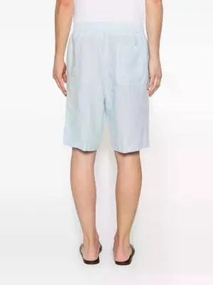 120% Lino Drawstring-waist Linen Shorts
