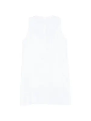 SEMICOUTURE Sheena Linen Mini Dress - White