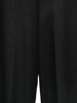 SEMICOUTURE Kym Linen Trousers - Black