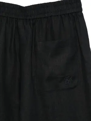 Emporio Armani Linen Trousers - Blue