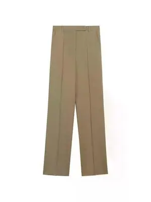 Max Mara Pressed-crease Tailored Trousers - Brown