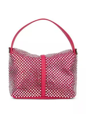 Gcds Mini Mega Comma Crystal-embellished G-lock Clutch - Pink