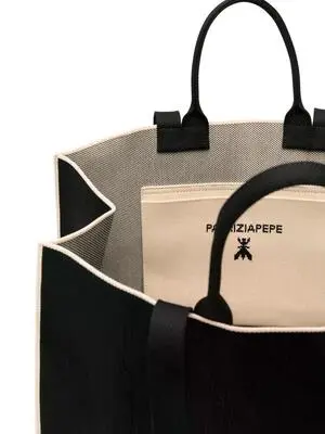 Patrizia Pepe Logo-knit Tote Bag