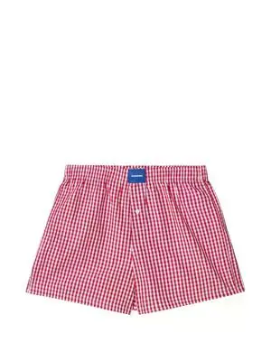 DAGGER Gingham-check Boxers - Red