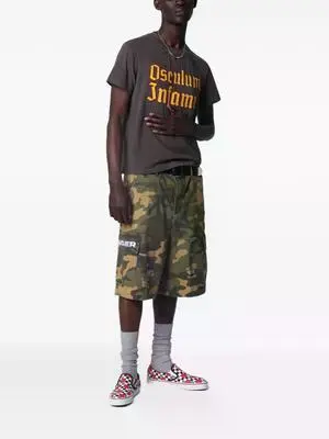 DAGGER 6669 Distressed Text-print T-shirt