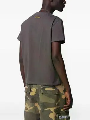 DAGGER 6669 Distressed Text-print T-shirt