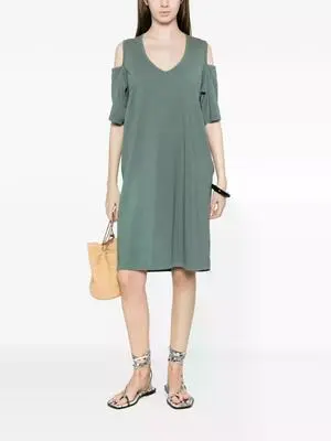 DEHA V-neck Cold-shoulder Mini Dress