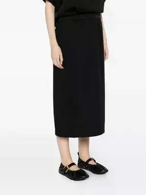 DEHA Midi Skirt With Drawstring - Black