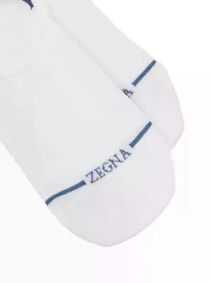 Zegna Logo Socks - Neutrals