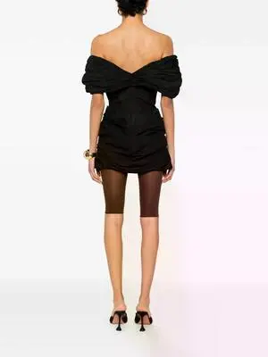 Magda Butrym Ruched Mini Dress - Black
