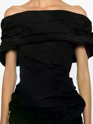 Magda Butrym Ruched Mini Dress - Black