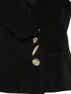 SIMONA CORSELLINI Button-embellishment Waistcoat - Black