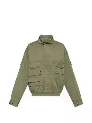 Balmain Multi-pocket High-neck Jacket - Green
