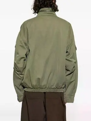 Balmain Multi-pocket High-neck Jacket - Green