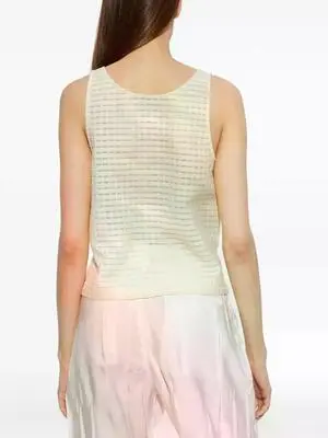 Emporio Armani Textured Scoop-neck Top