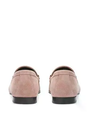 Furla Heritage Suede Loafers - Pink