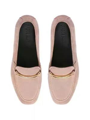 Furla Heritage Suede Loafers - Pink