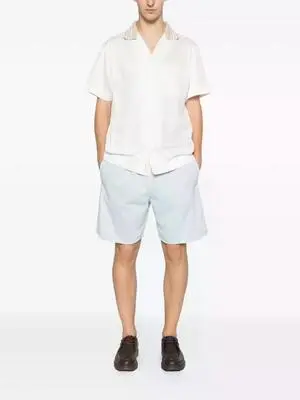 WRSTBHVR Logo-embroidered Raw-cut Shorts