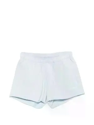 WRSTBHVR Logo-embroidered Raw-edge Shorts